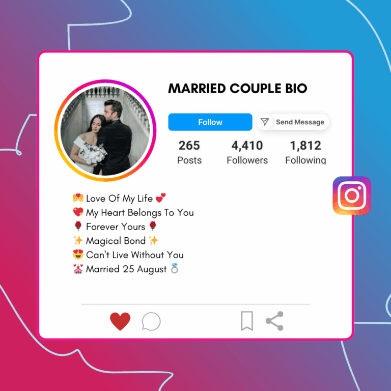 300+ Best Couple Bio for Instagram - Married Life