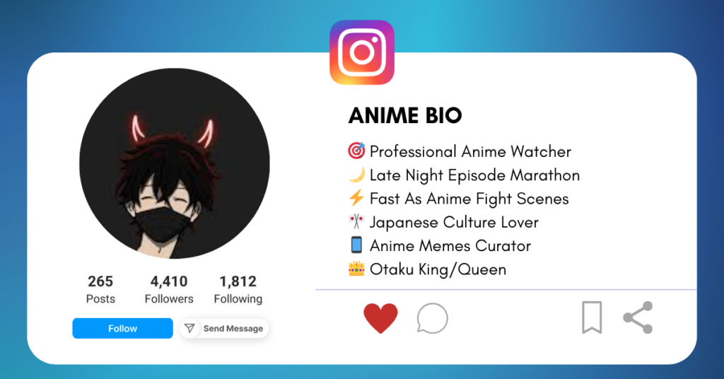 500+ Best Anime Bio for Instagram - Unique & Stylish Collection