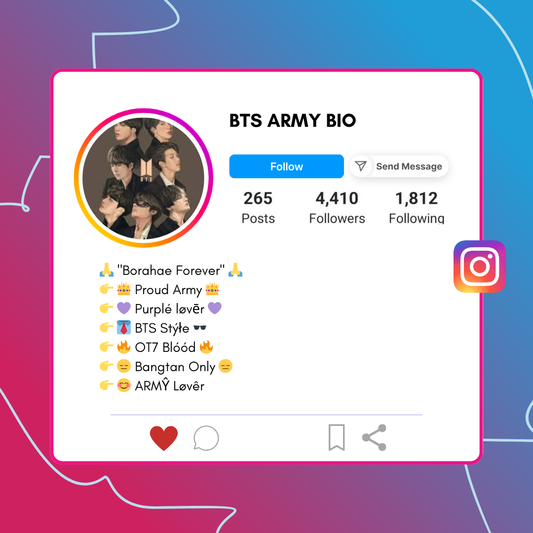 150+ Best Ultimate BTS Army Instagram Bio Collection 2025