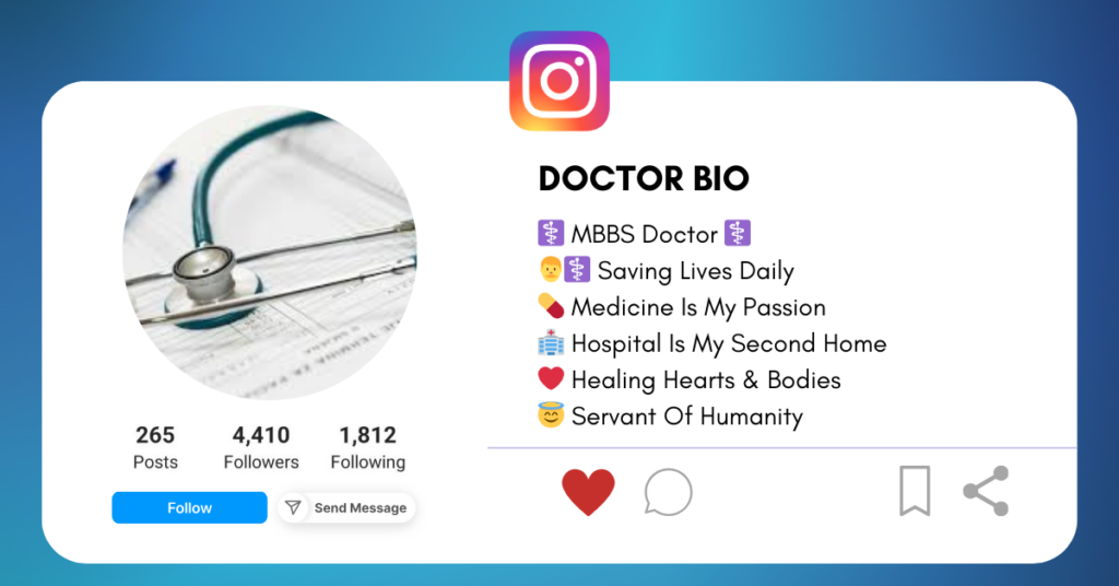 150+ Best Doctor Bio For Instagram | 2025 Latest Ideas