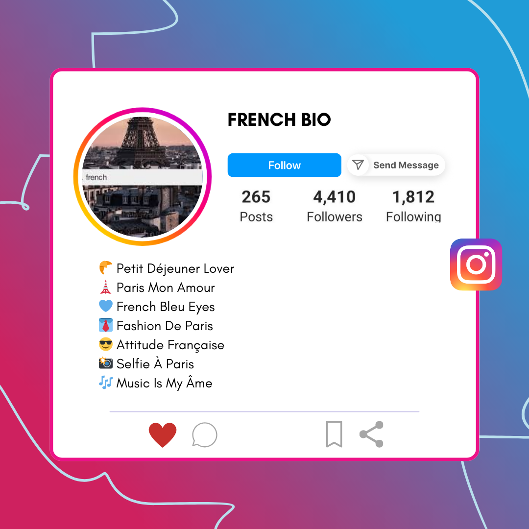 400+ Best French Bio for Instagram - Stylish & Unique Ideas