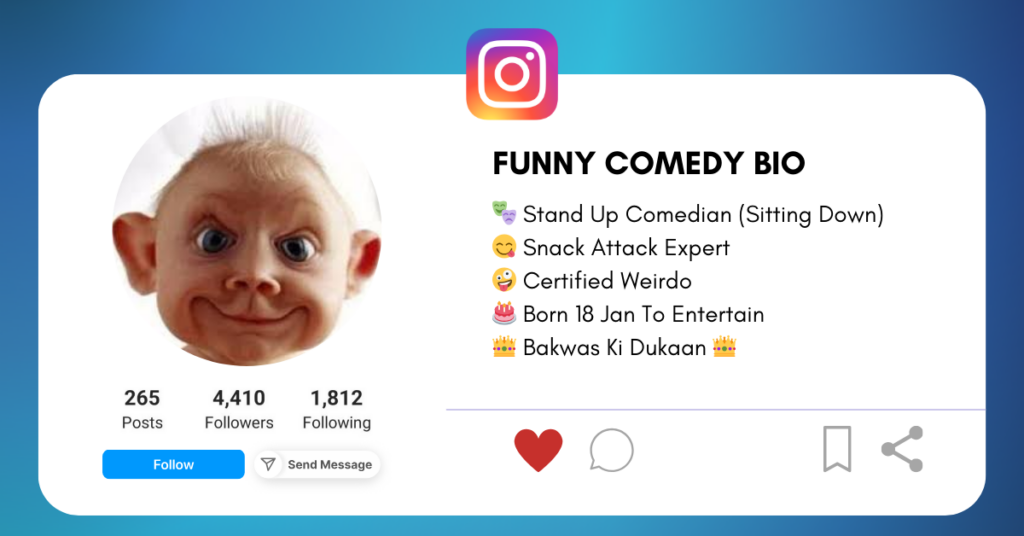 350+ Best Comedy Bio for Instagram | Hilarious Ideas 2025