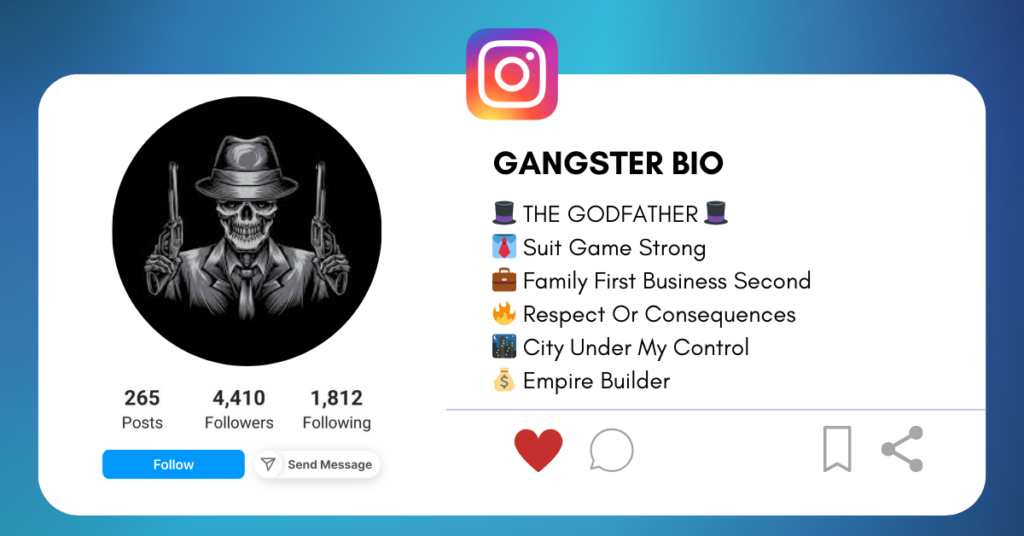 500+ Best Gangster Bio for Instagram Profile 2025